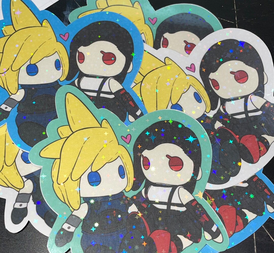 Final Fantasy VII FF7 Chibi Cloti Cloud Strife Tifa Lockhart Sticker - Etsy