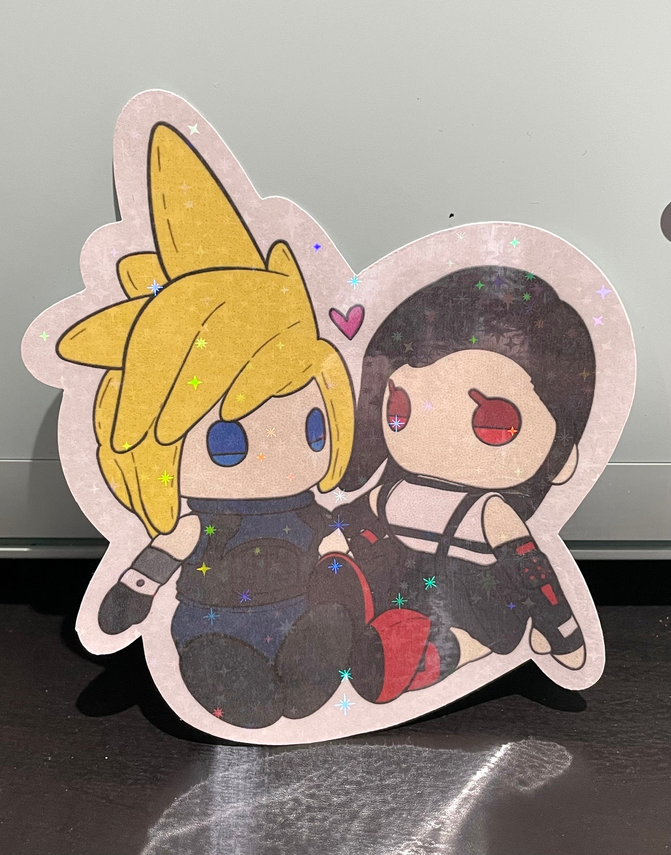 Final Fantasy VII FF7 Chibi Cloti Cloud Strife Tifa Lockhart - Etsy