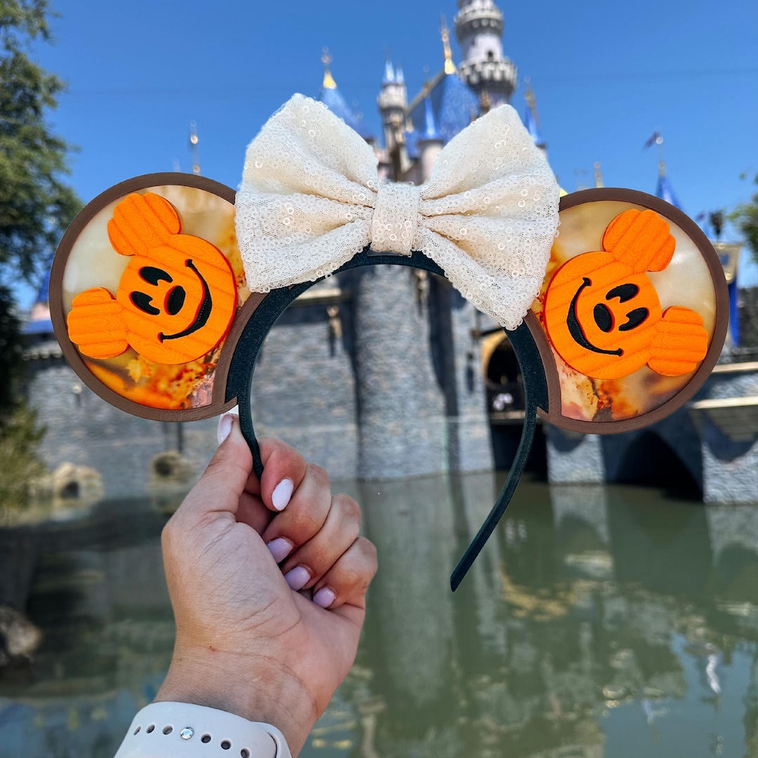 Mickey Pumpkin Disney Ears *bow Sold Separately * - Etsy