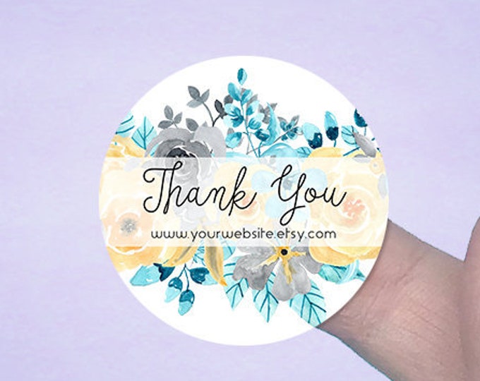 Custom Thank You Stickers 60 Pcs 1 1/2 Circle - Etsy
