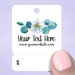 Tear off Hang Tags With Water Lily Pad Design Hang Tags - Etsy