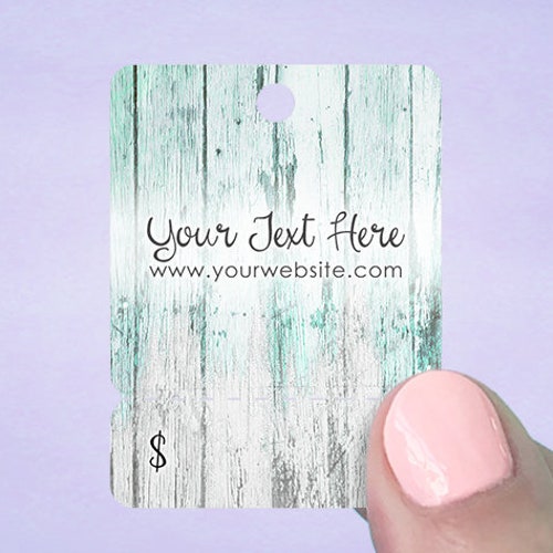 Kraft & White Lace Personalized Tear off Hang Tags D00085-03 | Etsy