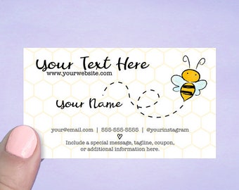 Bee Business Card | Etsy
