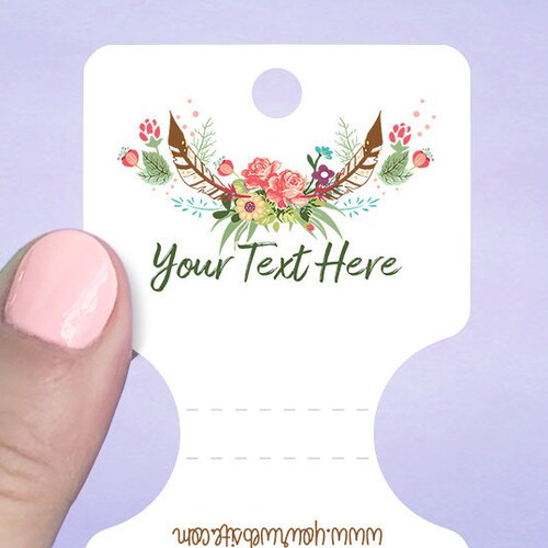 Small Custom Fold Over Tags 60 Pcs Hang Tags Personalized - Etsy