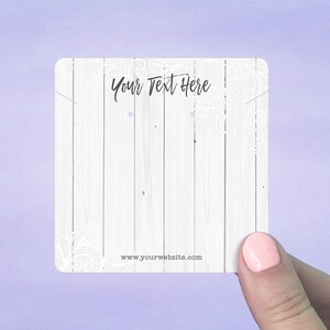 Barnwood Lace Earring Cards With Necklace Slits, Personalized Jewelry ...