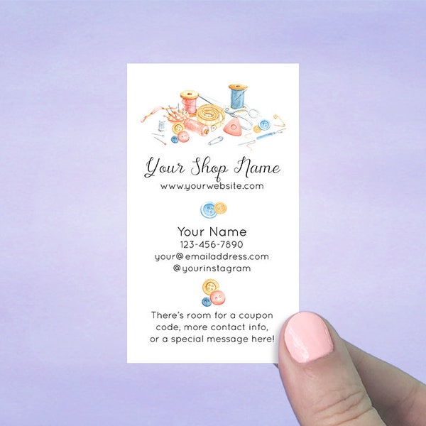Embroidery Business Cards - Etsy