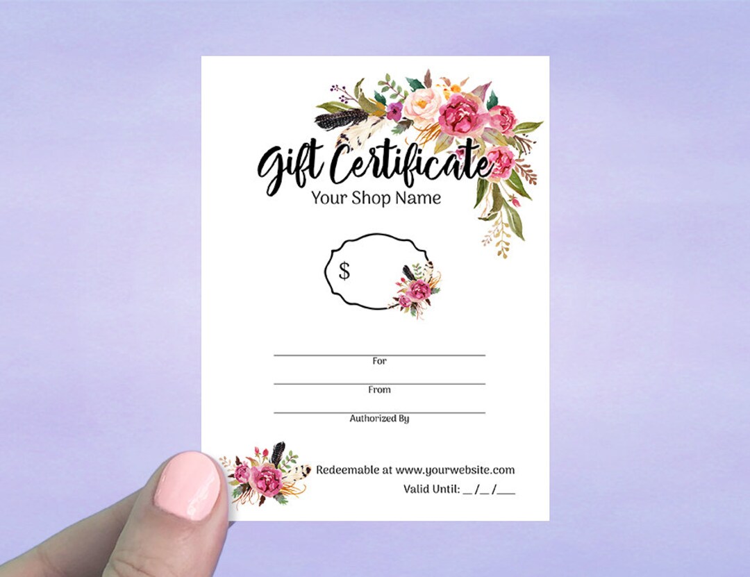 Custom Gift Certificate Cards 36 Pcs Gift Cards Boutique - Etsy