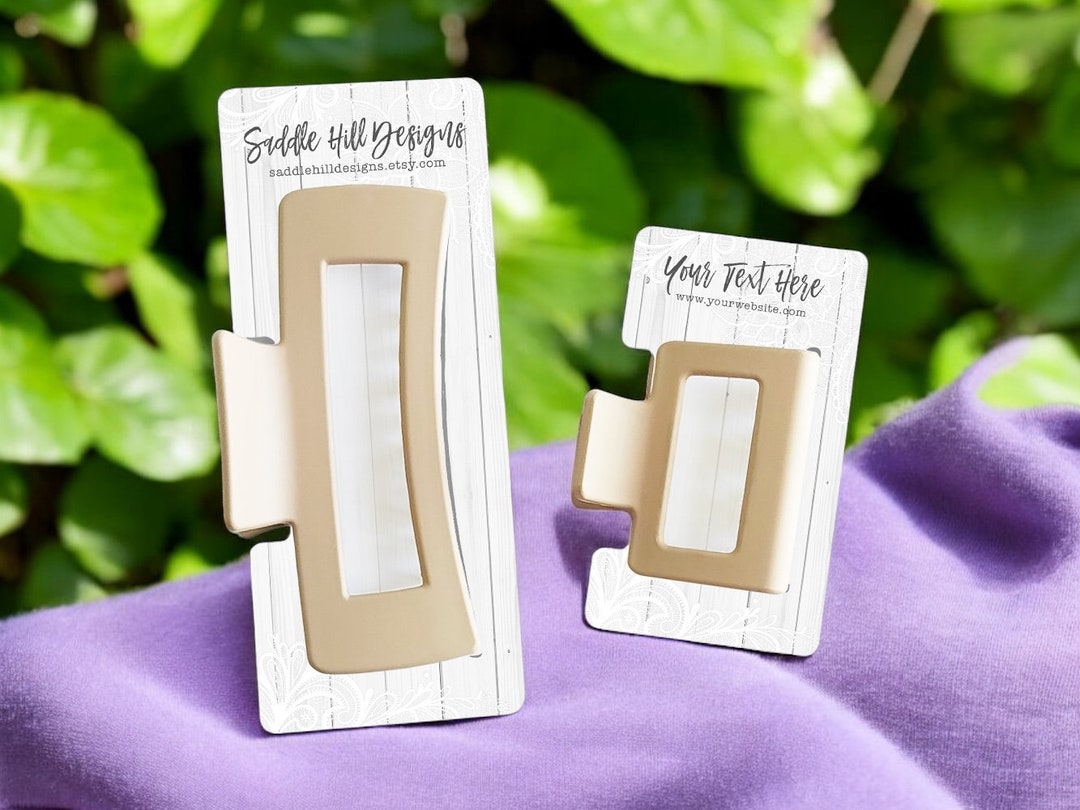 Claw Clip Cards, Personalized Packaging and Hanging Cards for 2" and 4 ...