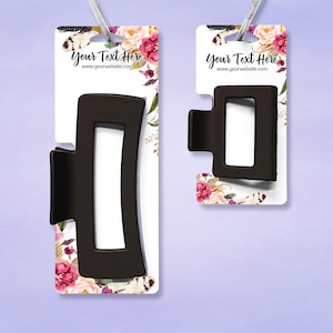 Claw Clip Cards, Personalized Packaging and Hanging Cards for 2" and 4 ...