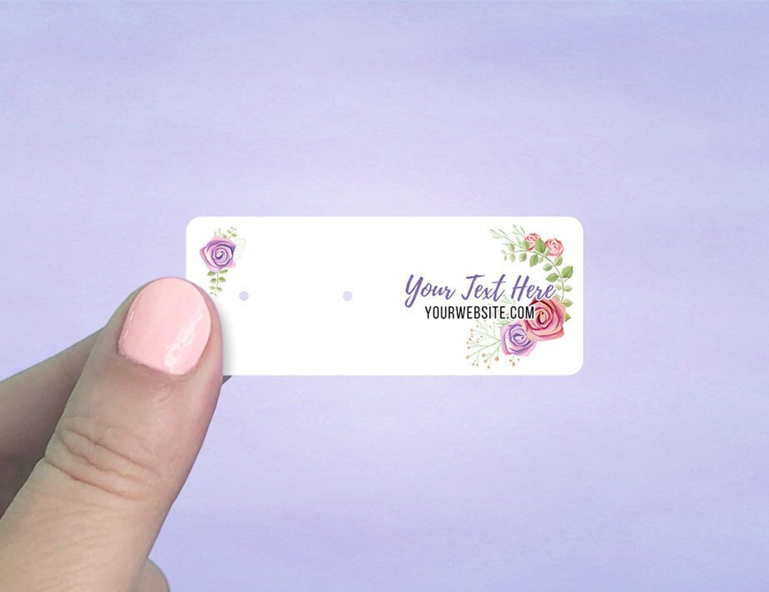Stud Earring Cards Personalized Set of 105 2 1/2 X 1 - Etsy UK
