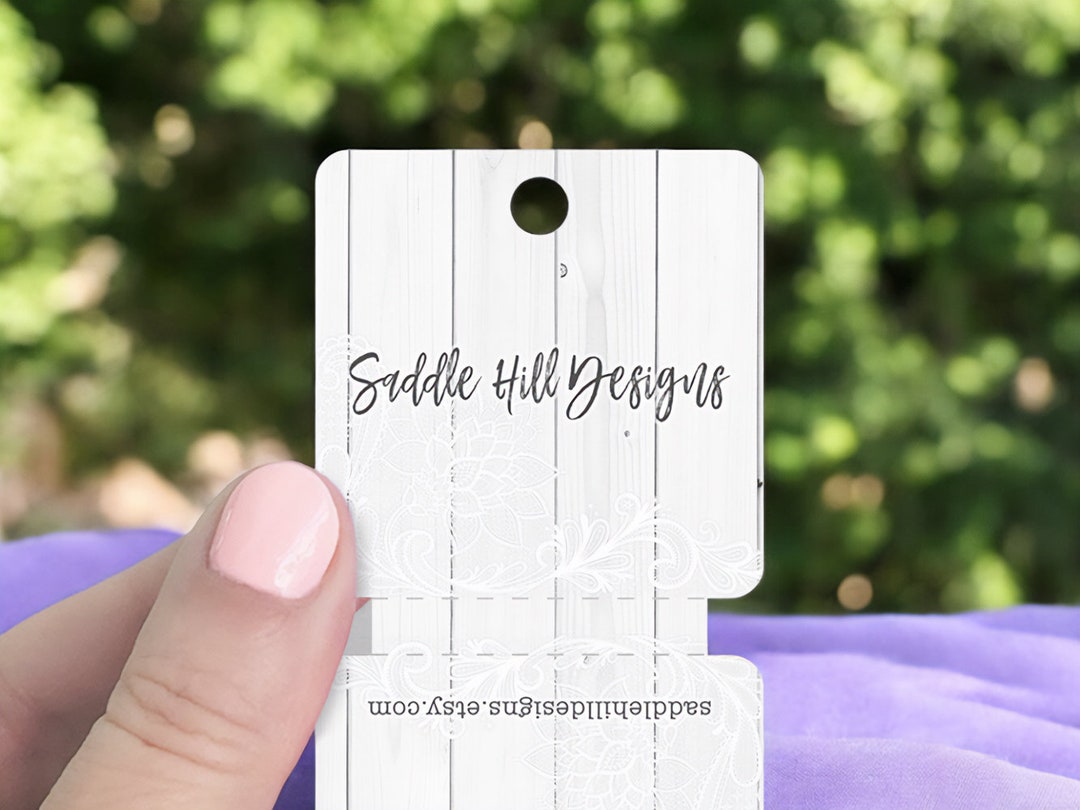 Custom Fold Over Tags 45 Pcs, Hang Tags, Personalized Tags, Price Tags ...