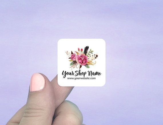 Custom Stickers 60 Pcs 1 1/2 Square Stickers - Etsy