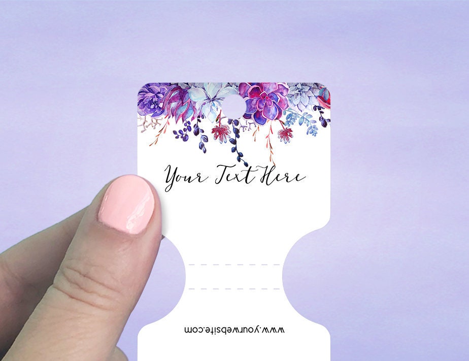 Small Custom Fold Over Tags 60 Pcs Hang Tags Personalized - Etsy