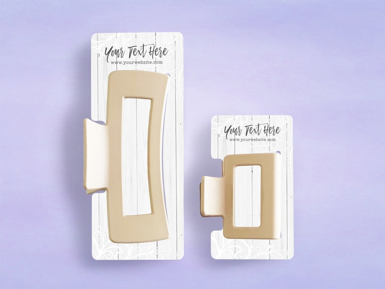 Claw Clip Cards, Personalized Packaging and Hanging Cards for 2" and 4 ...