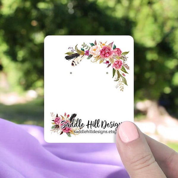 Personalized Earring Cards - Etsy