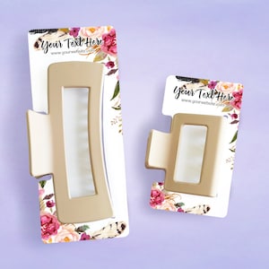 Claw Clip Cards, Personalized Packaging and Hanging Cards for 2" and 4 ...