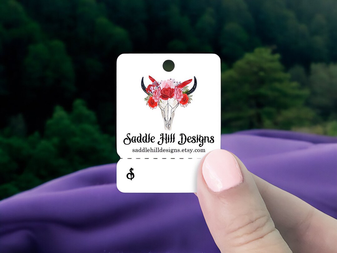 Personalized Tear off Hang Tags, Price Tags, Merchandise Tags, Western ...