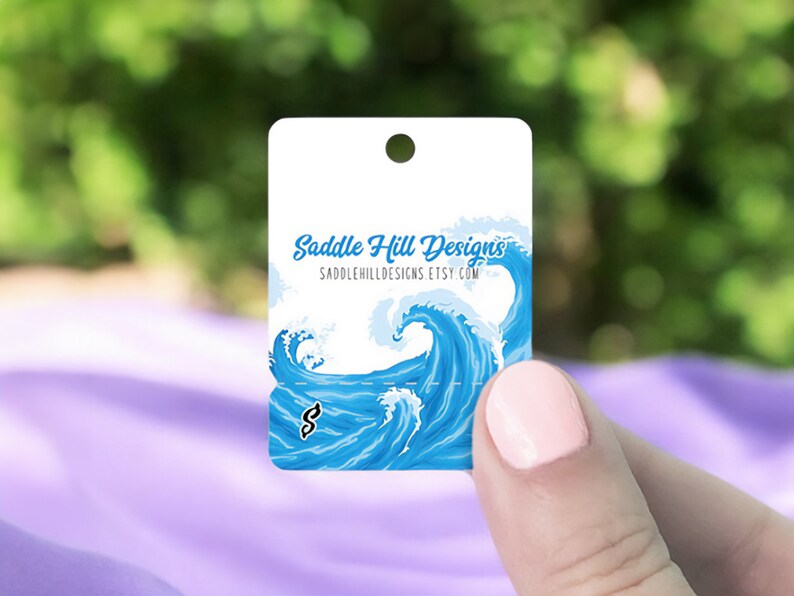 Ocean Waves Tear off Tab Price Tags, D00022-03 - Etsy