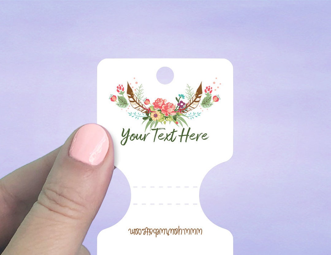 Small Custom Fold Over Tags 60 Pcs Hang Tags Personalized - Etsy