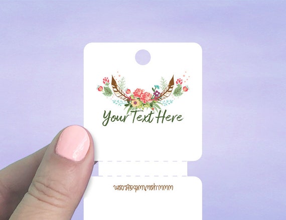Custom Fold Over Tags 45 Pcs Hang Tags Personalized Tags | Etsy