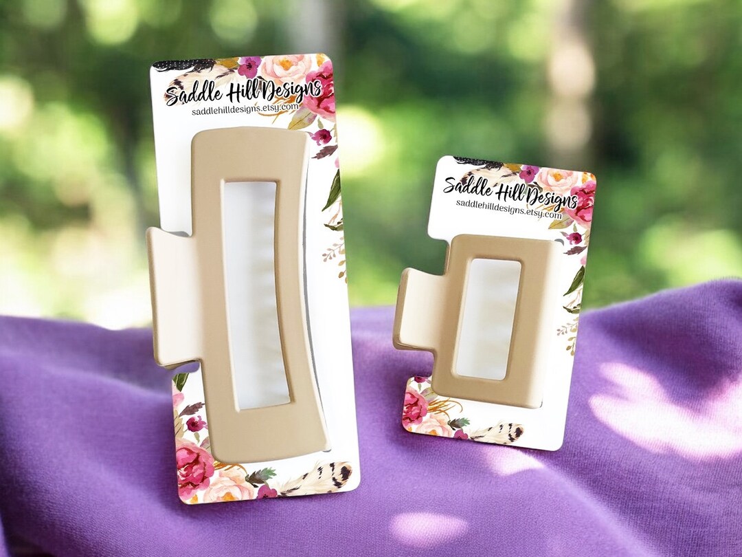 Claw Clip Cards, Personalized Packaging and Hanging Cards for 2" and 4 ...