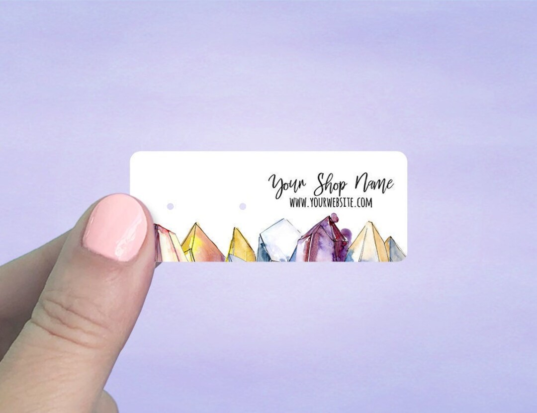 Stud Earring Cards, Personalized Set of 105 2 1/2 X 1 Mini Earring ...