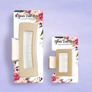 Claw Clip Cards, Personalized Packaging and Hanging Cards for 2" and 4 ...