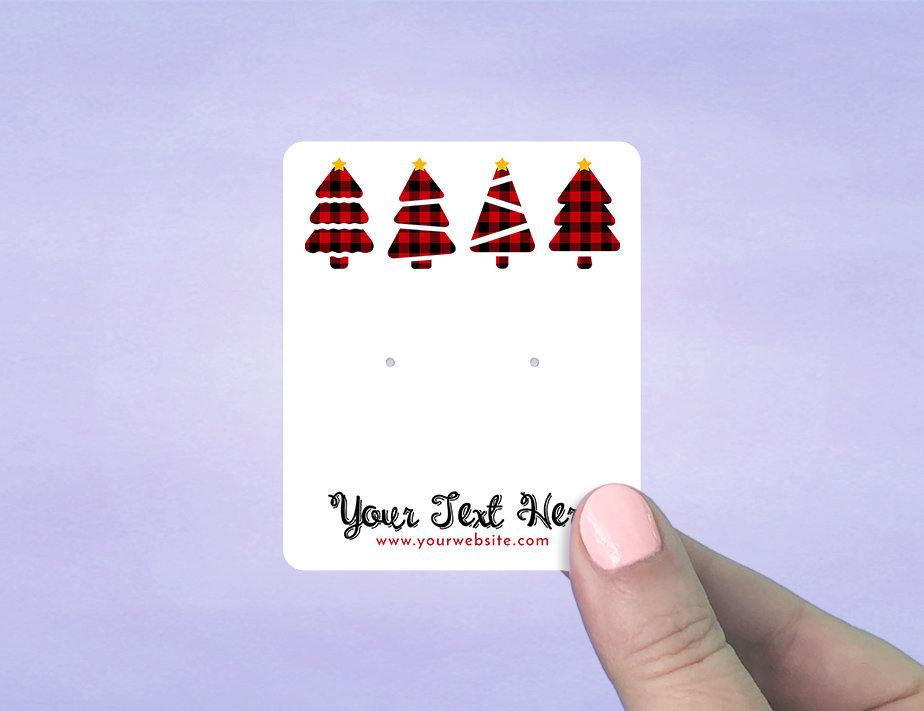 Christmas Earring Cards Necklace Cards Jewelry Display - Etsy