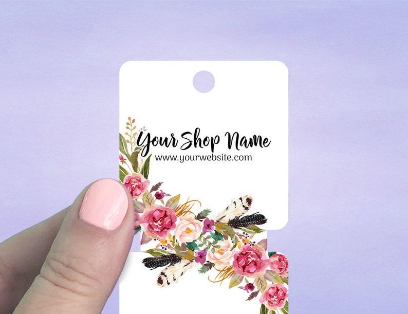 Custom Fold Over Tags 45 Pcs Hang Tags Personalized Tags | Etsy