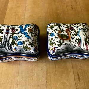 Portuguese Traditional Decorative Ceramic Trinket Boxes 3 X 2 1/2 - Etsy