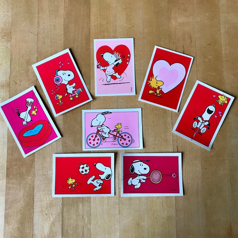 Snoopy Cards - Etsy