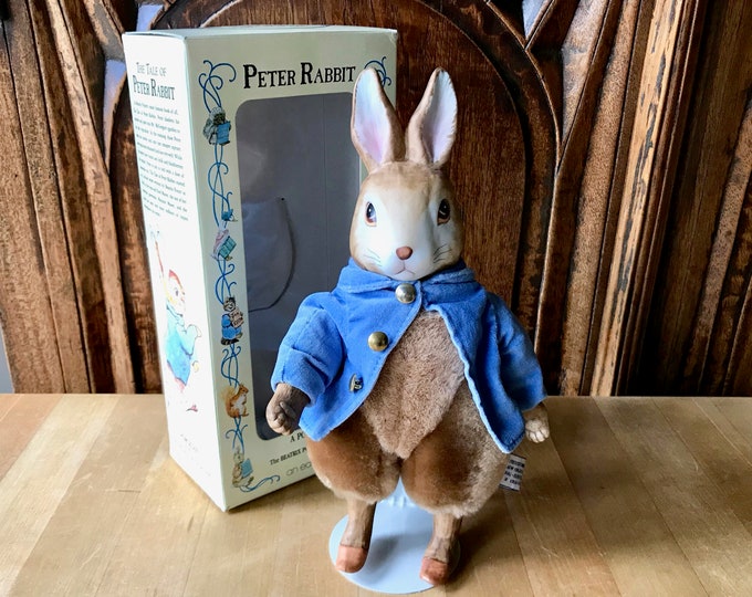 Beatrix Potter Peter Rabbit Porcelain-plush Figure 1987 With Original ...