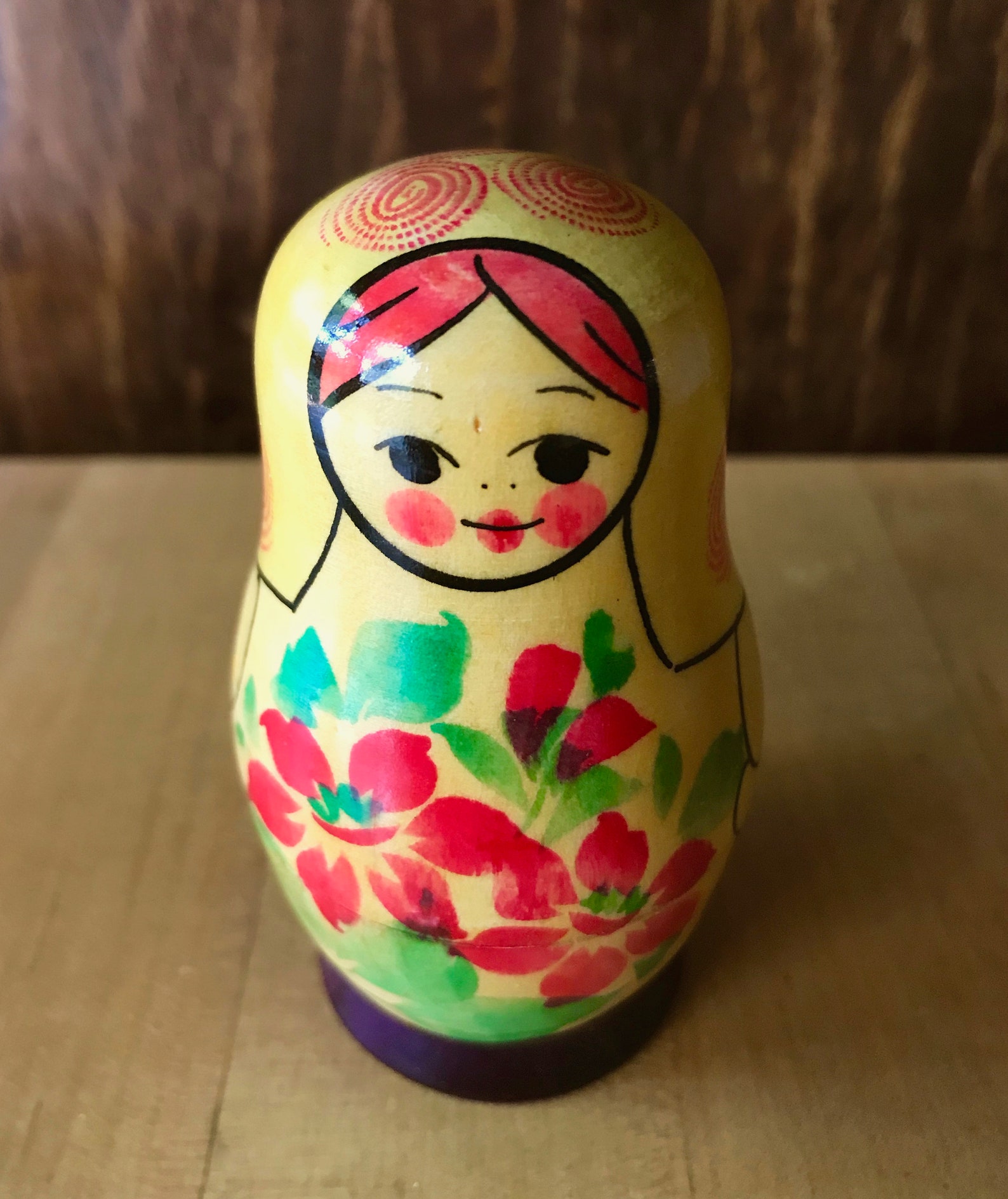 Vintage Traditional Matryoshka Wooden Nesting Dolls Set of 5 - Etsy