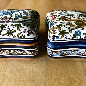 Portuguese Traditional Decorative Ceramic Trinket Boxes 3 X 2 1/2 - Etsy