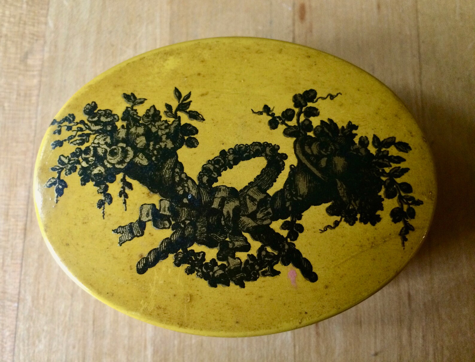 Italian Vintage Tin Decorative Hand Painted Box | Etsy