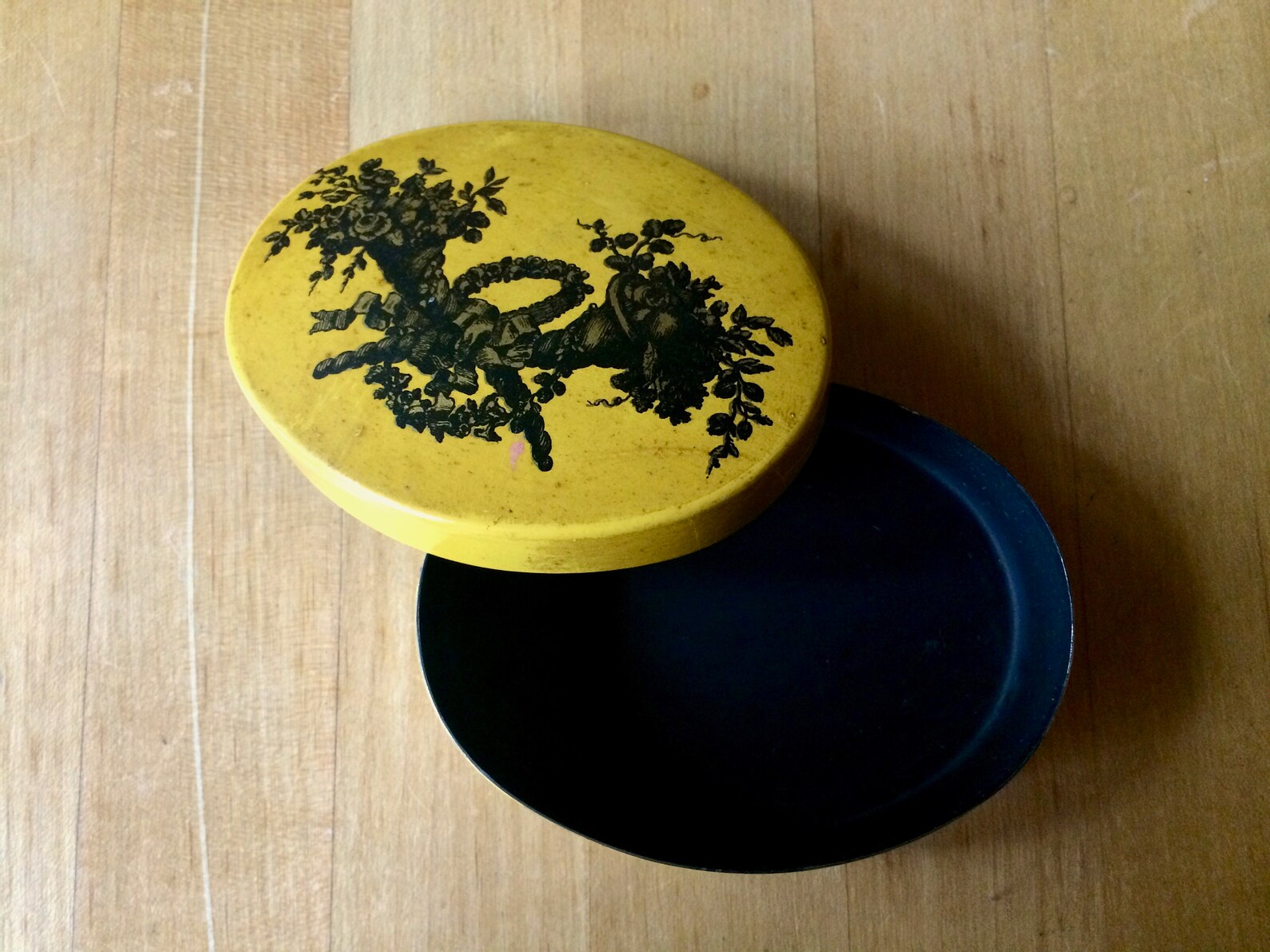 Italian Vintage Tin Decorative Hand Painted Box - Etsy