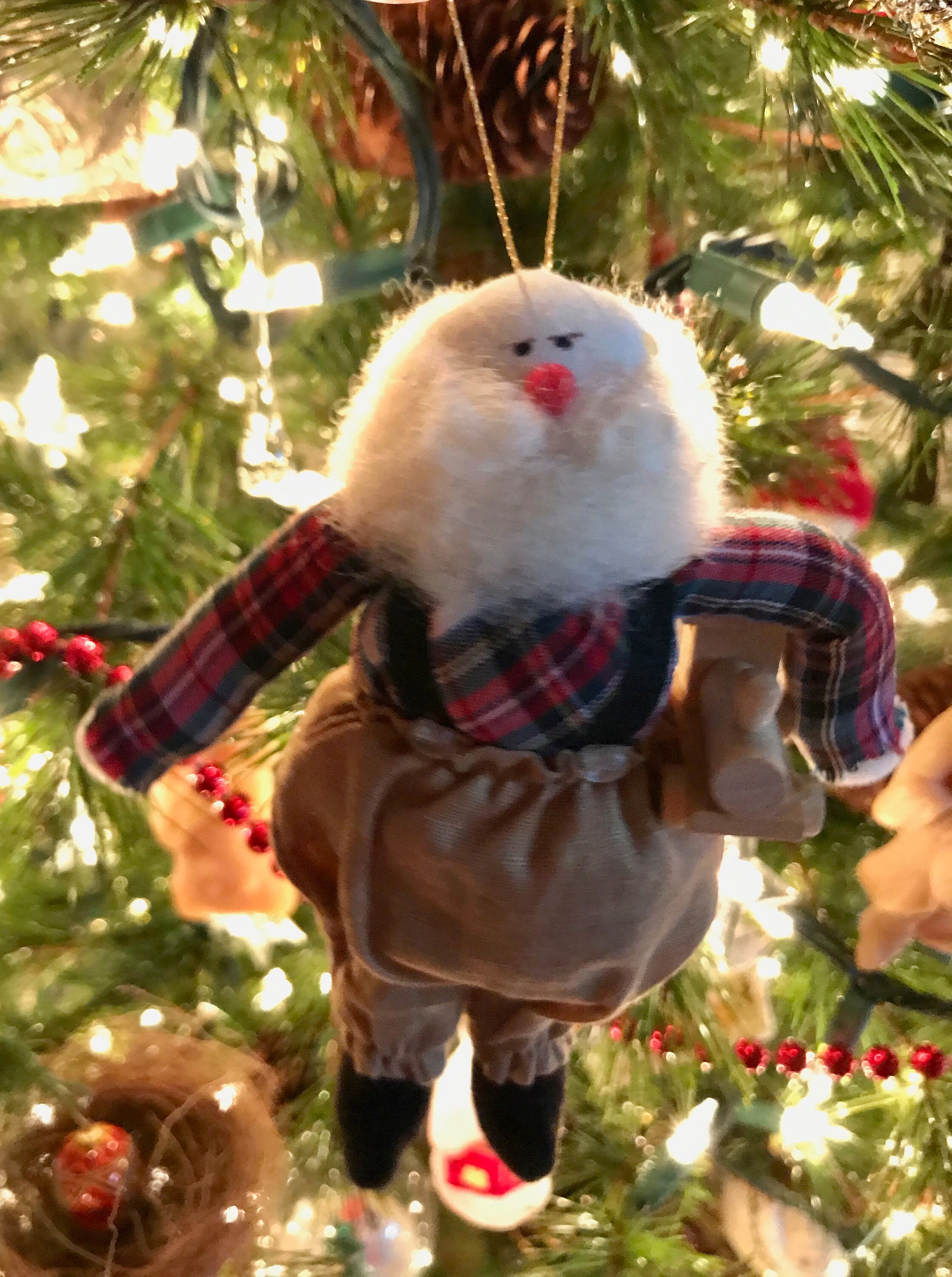 Jolly Toymaker Santa Handmade Christmas Plush Ornament / - Etsy