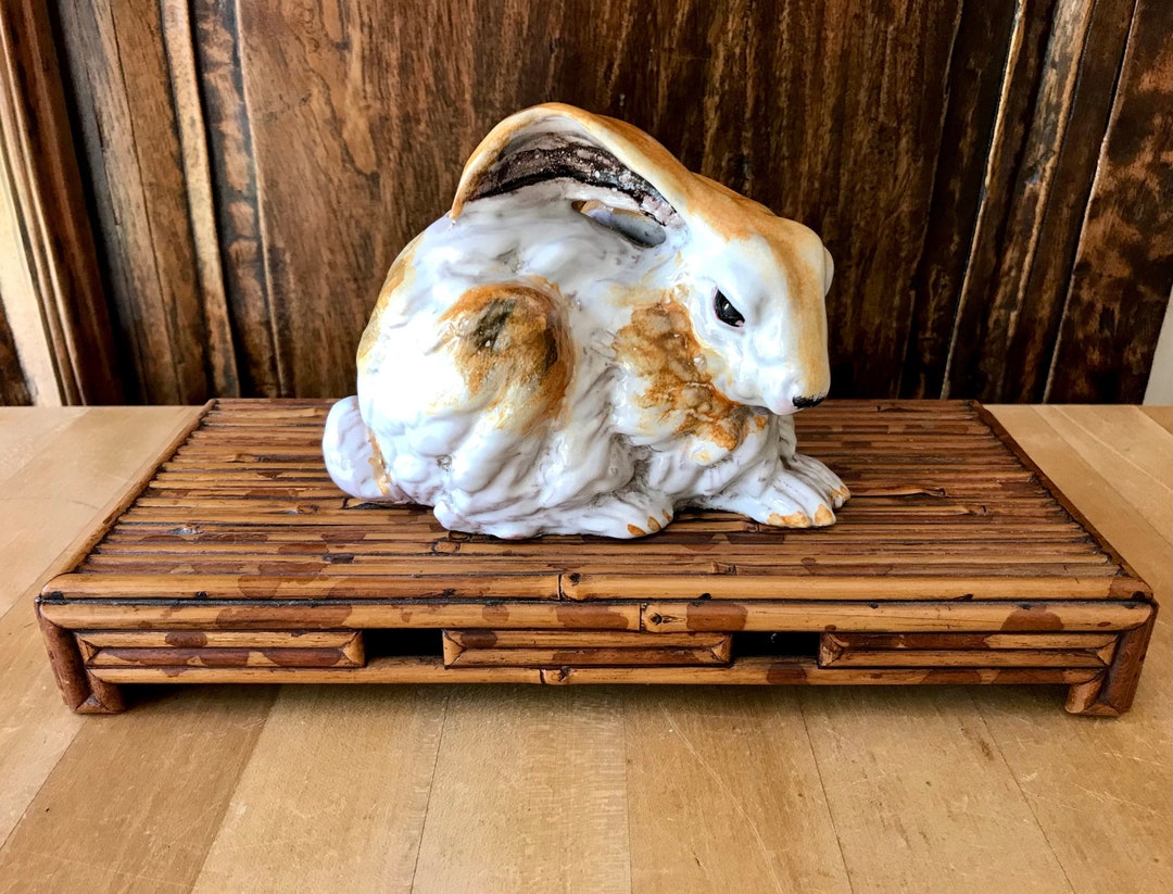 Italian Rabbit Handmade Porcelain Figurine by Ceramiche D'arte Marioni ...