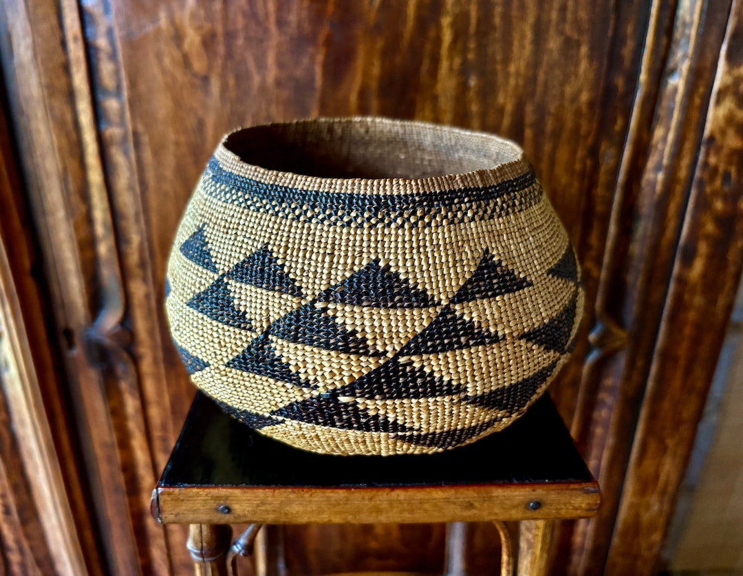 Fine Antique Yurok Basket 6" Diameter X 4" Ht - Etsy