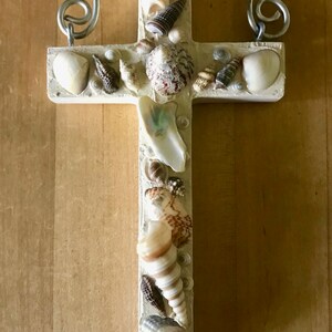 Sea Shell Wall Cross / Beach House Wall Decor - Etsy