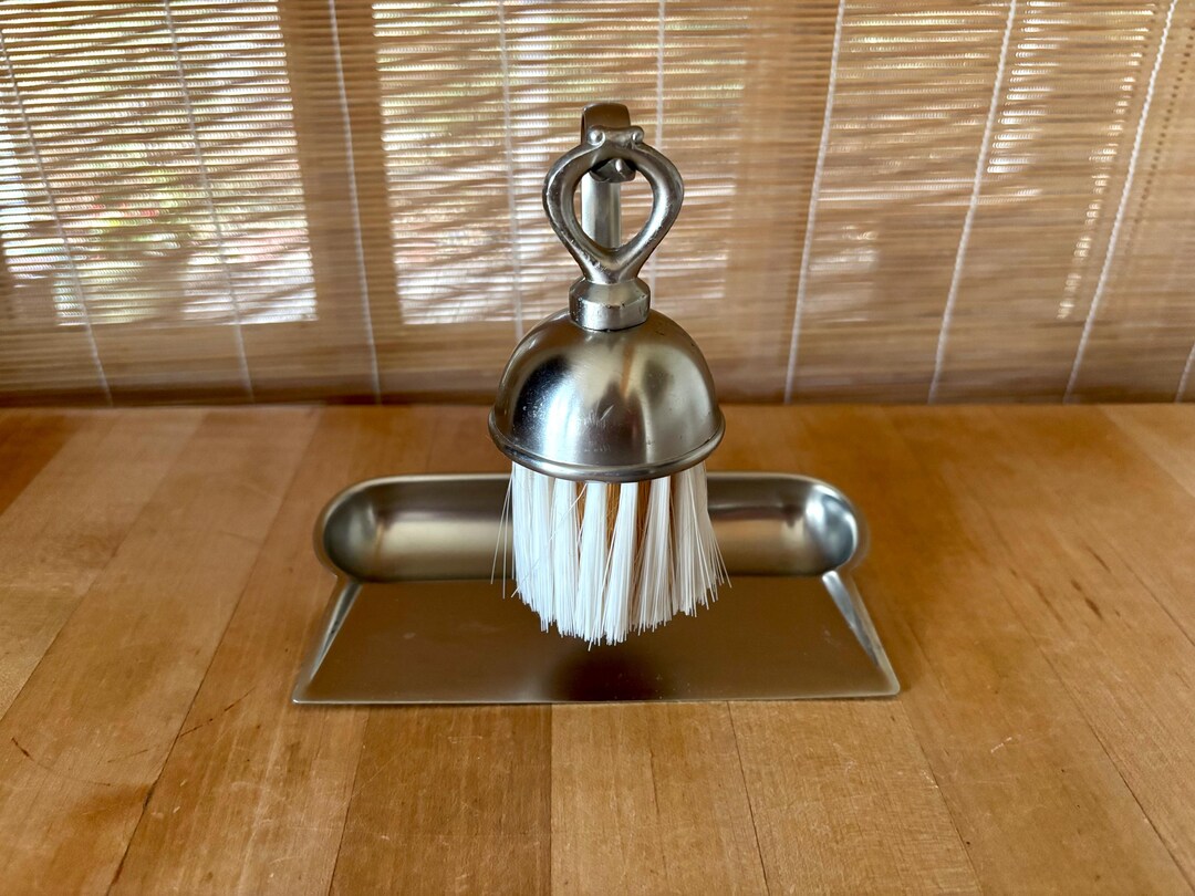 Butler's Crumb Tray and Brush by "metawa" Holland Pewter Products - Etsy