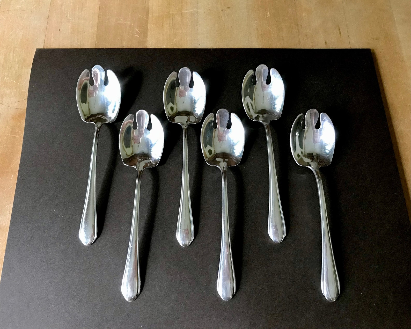 Sterling Silver Ice Cream Forks by Weidlich "fiance" Pattern Set of 6 ...