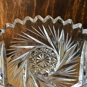 Antique Heavy Lead Art Crystal Brilliant Centerpiece Bowl - Etsy