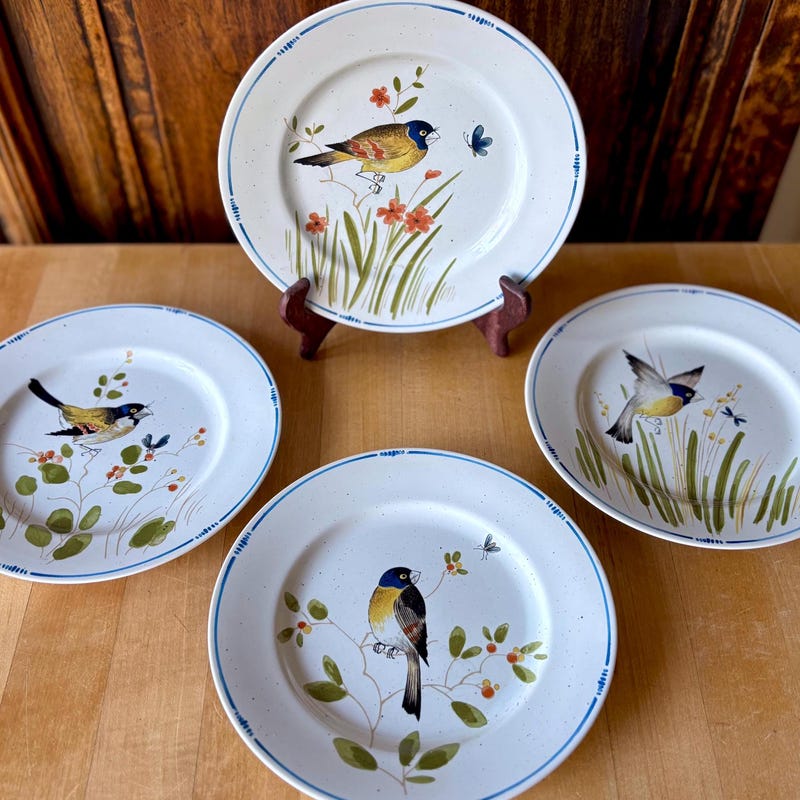 Ceramic Bird Plates - Etsy