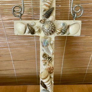 Sea Shell Wall Cross / Beach House Wall Decor - Etsy