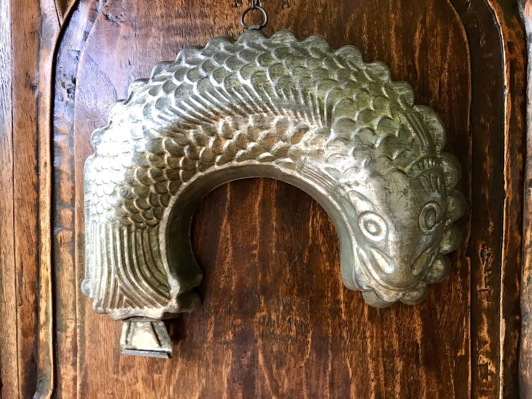 Antique Fish Tin Mold With Tail - Etsy
