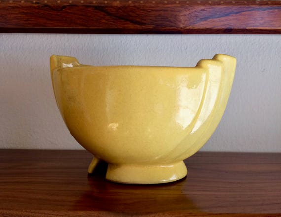 Mid Century Modern Vintage Ceramic Mustard Yellow | Etsy