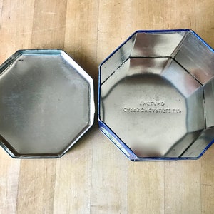 Vintage English Royalty Octagon Shaped Biscuit Tin by Carrs of Carlisle ...