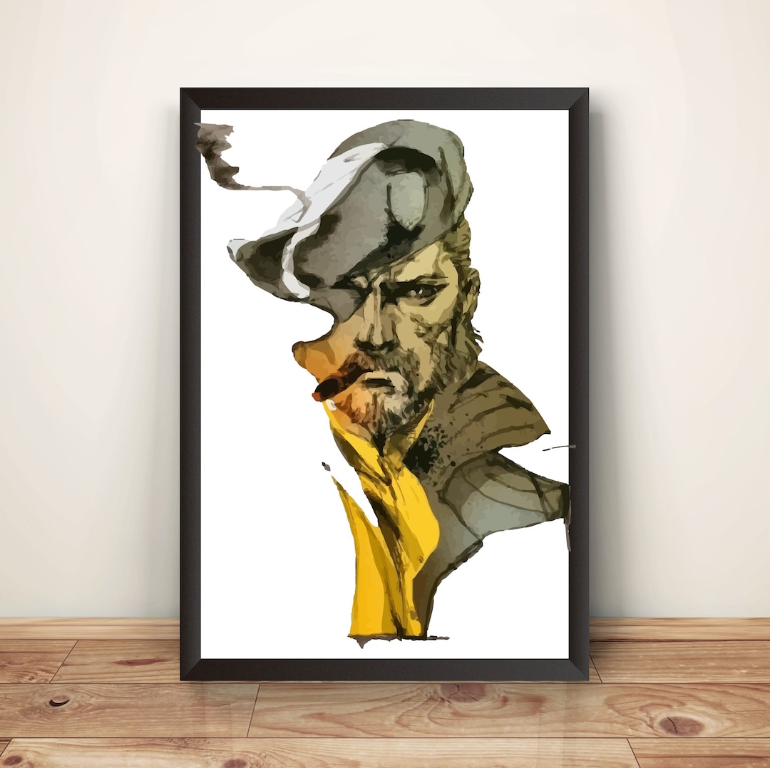 Big Boss Smoking Cigar MGS Snake Premium Poster (vectorized Design) - Etsy