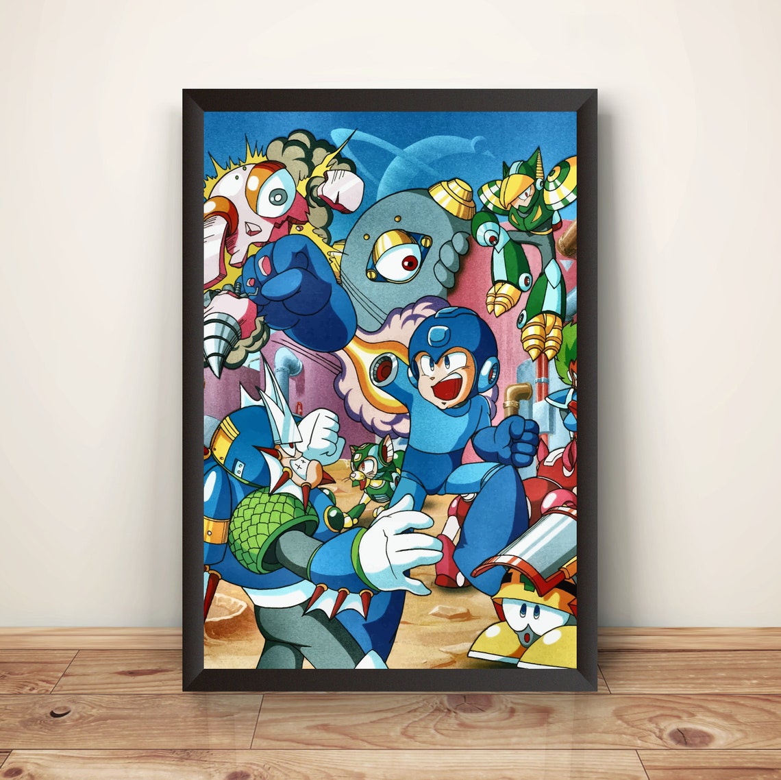 Rockboy World 5 Mega Boy Premium Poster (vectorized Design) - Etsy